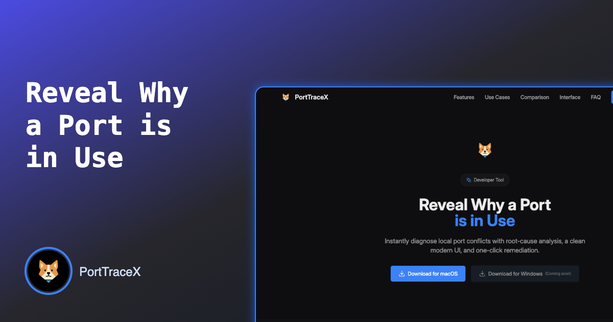 PortTraceX - Reveal Why a Port is in Use